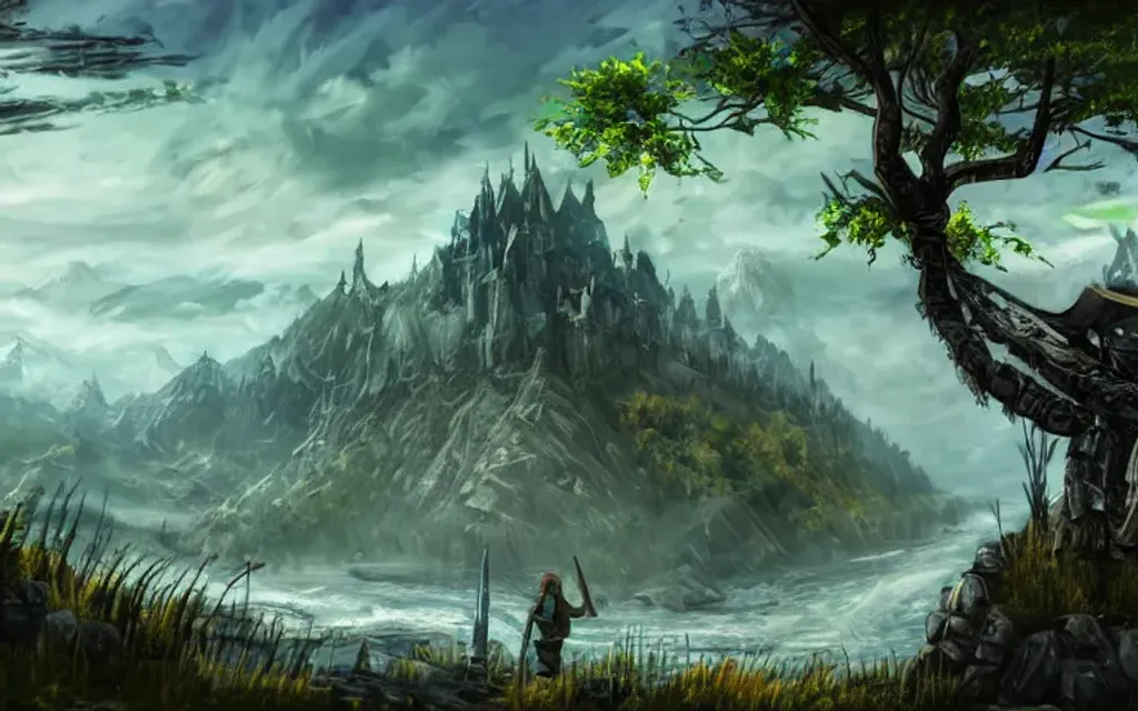 landscape, video games, elder scrolls, morrowind, bl... | OpenArt