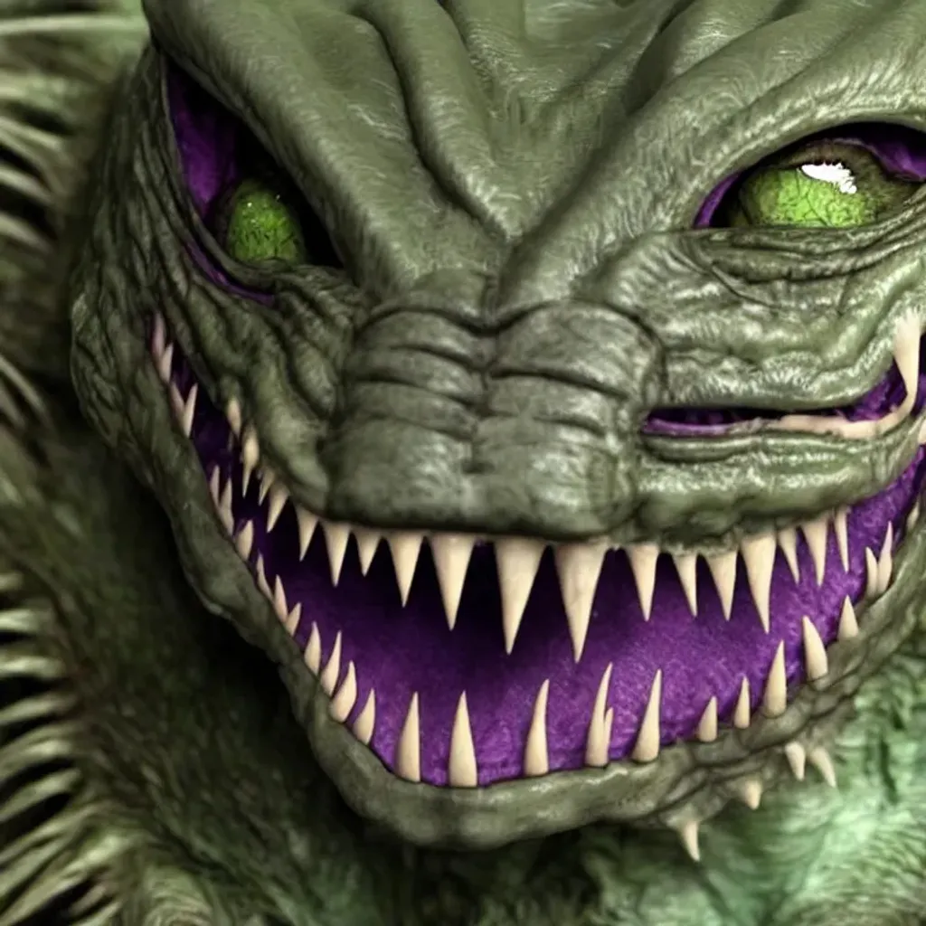 The creature jumped over Katch. The monster was very... | OpenArt