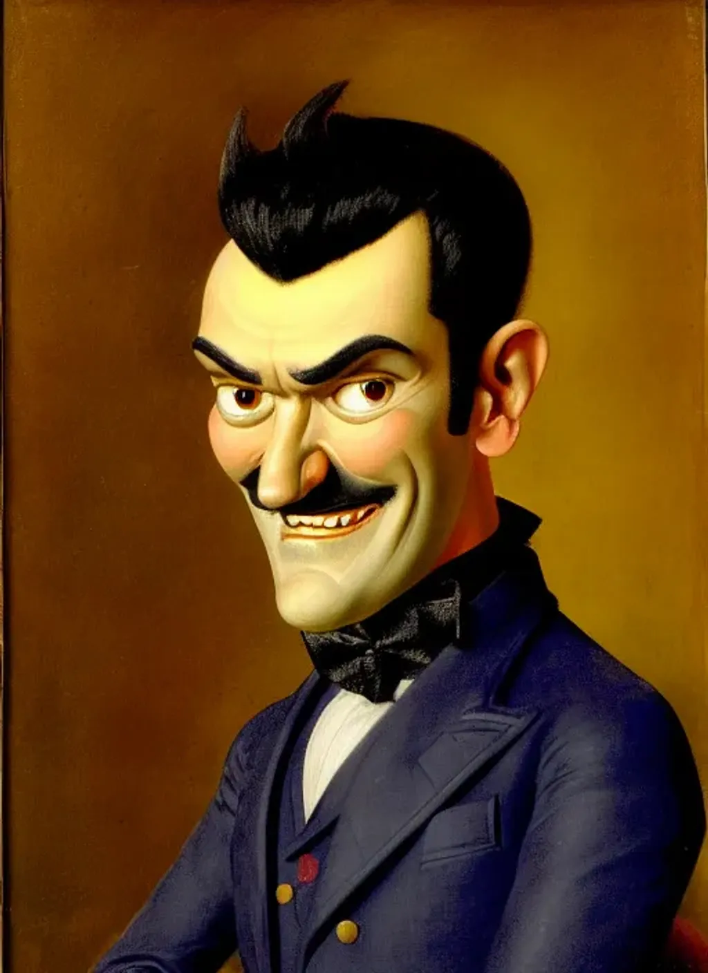 Portrait of Robbie Rotten by Adolf Hirémy-Hirschl | OpenArt