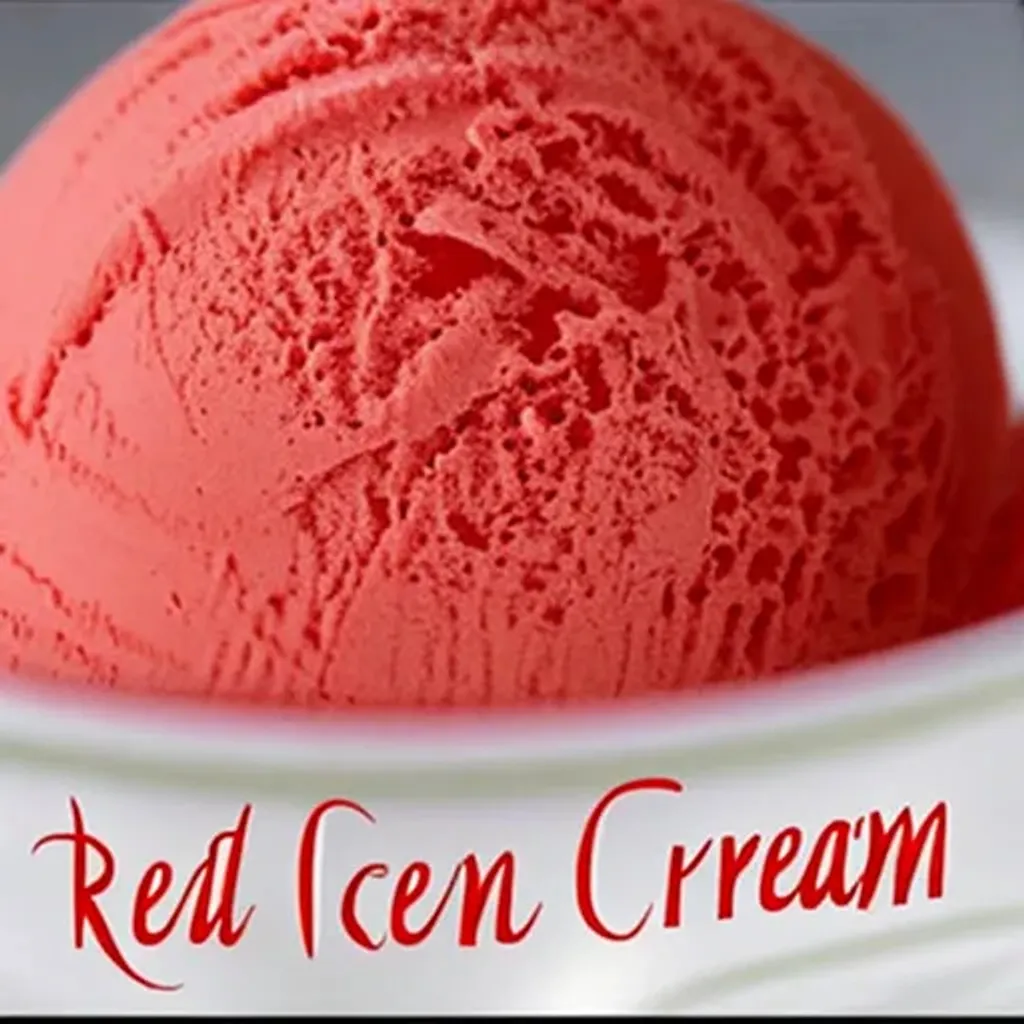 red ice cream | OpenArt