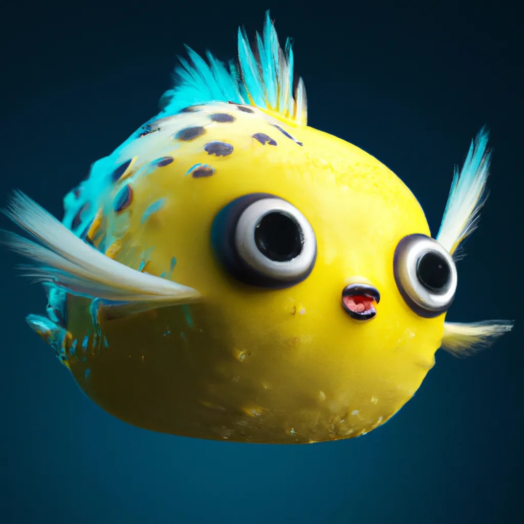 cutest extra fluffy 3d Lemon creature on earth with... | OpenArt