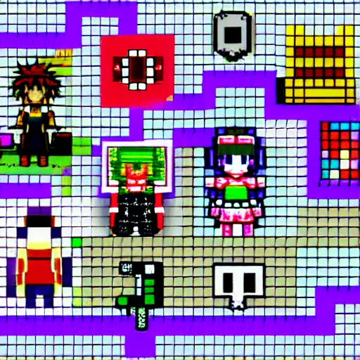 8bit Sprite Sheet Anime Girl Higher Effort 4k Hd Openart
