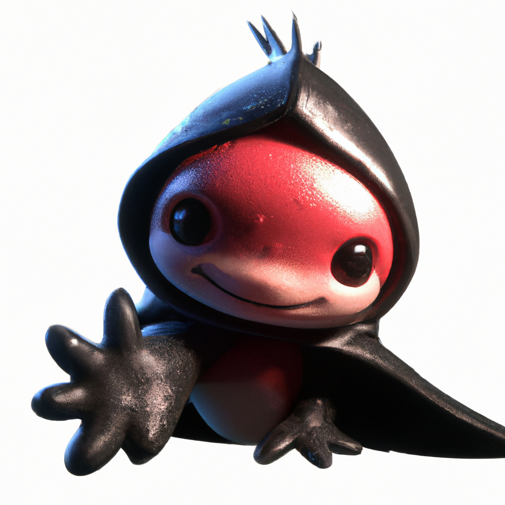 3d octane render of a cute and adorable red axolotl...