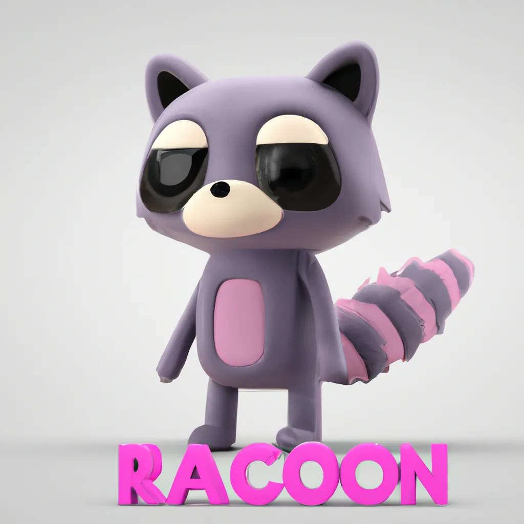 3D Render of Raccoon by sanrio | OpenArt