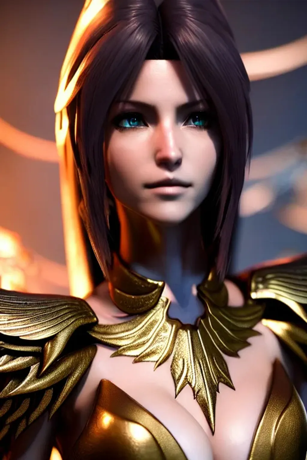 winged human female Bahamut + marid , final fantasy... | OpenArt