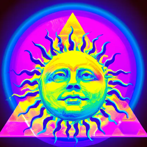 sun with face acid trip alchemy, esoteric, hyperreal... | OpenArt