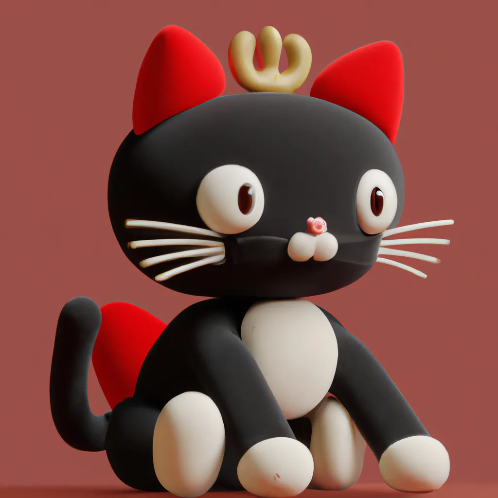 3D Render of Cat by sanrio | OpenArt