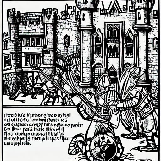 Medival Castle comic style | OpenArt