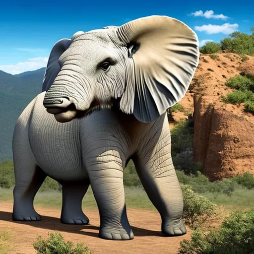 realistic elephant ice sculpture | OpenArt