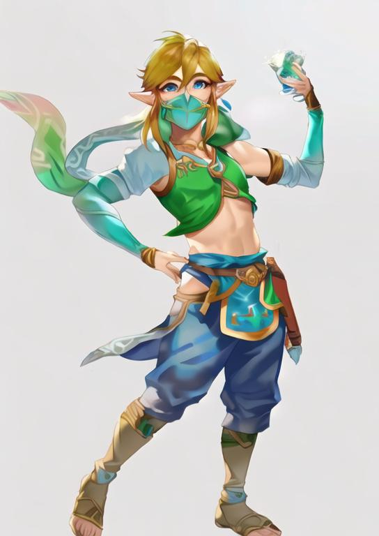 Link from Breath of the Wild, Gerudo outfit | OpenArt