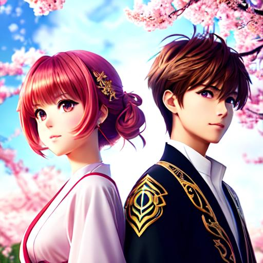 sakura and Syaoran, both casting magic, , clear card...