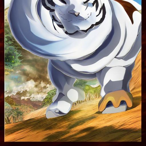 White tiger legendary pokemon with clouds trailing o... | OpenArt
