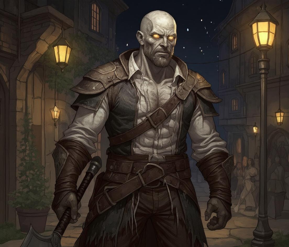 DnD 5e, He should look like an undead man, with his...
