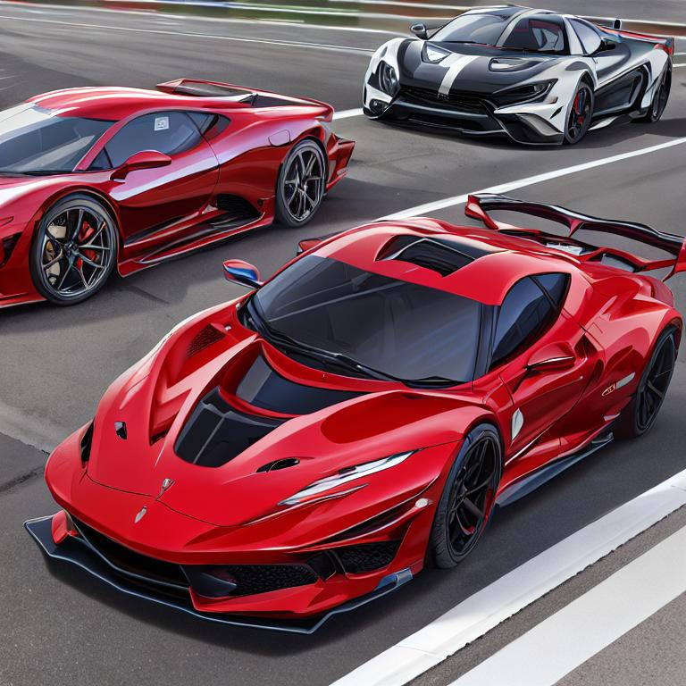 Fictional Sports Car, Red, Realistic, 2022, road legal | OpenArt