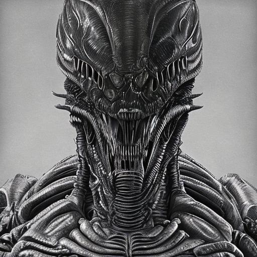 illustration, Front face view of a xenomorph from al... | OpenArt