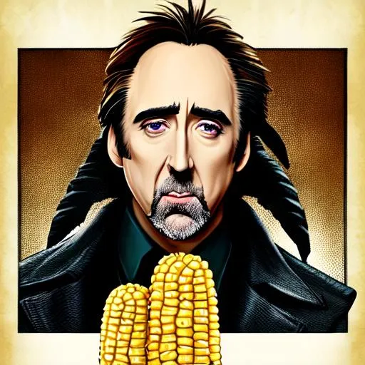 Corn Nicholas Cage | OpenArt