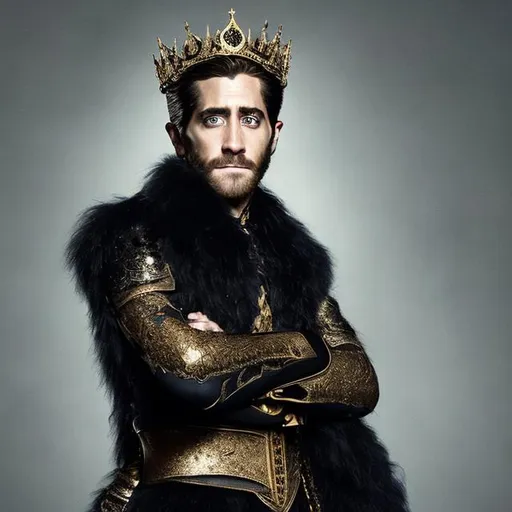 jake gyllenhaal, prince, officer, royal crown, black...