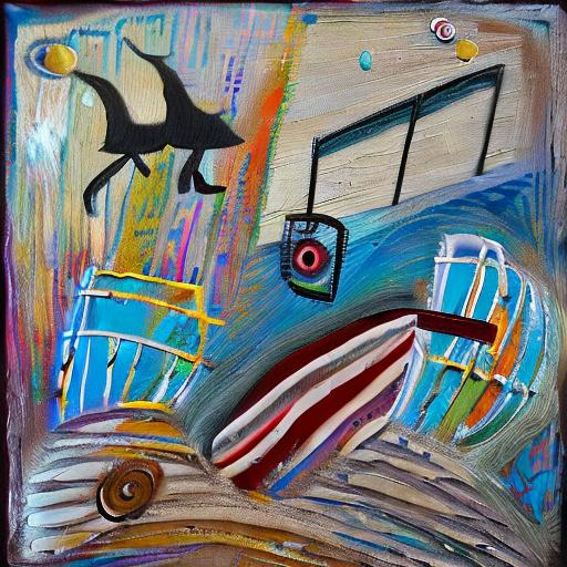 broken damaged abstract textured painting with neutr... | OpenArt