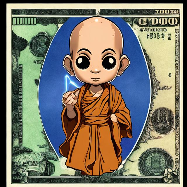 Alien monk w money