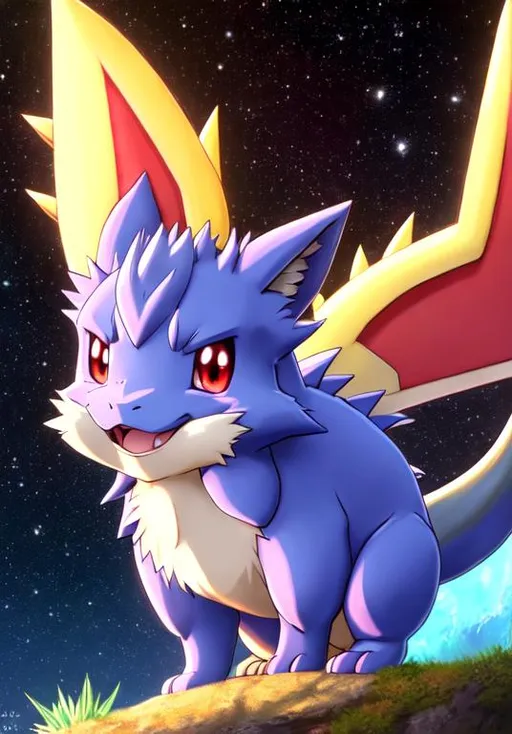 a pokemon based off a tiger with shadow powers and s... | OpenArt