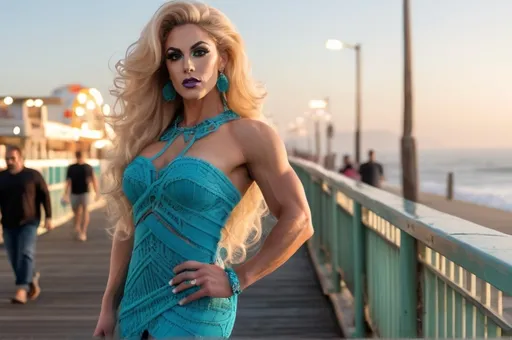 Gorgeous, muscular 25-year-old Greek Drag Queen body...