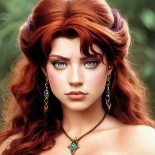 megara from disney's hercules, realistic