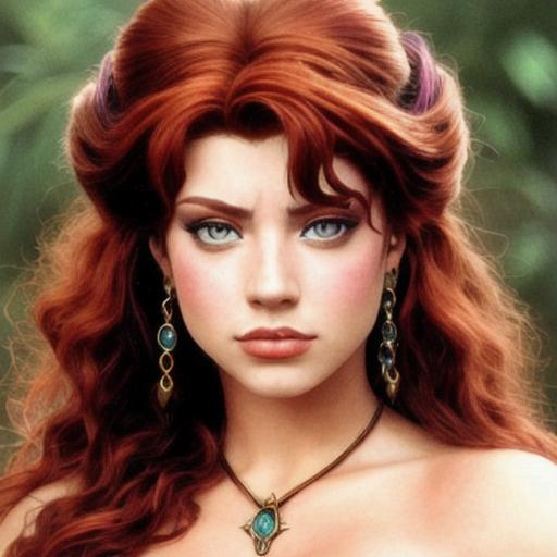 megara from disney's hercules, realistic