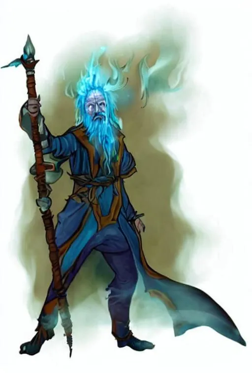 wizard casting the earth | OpenArt