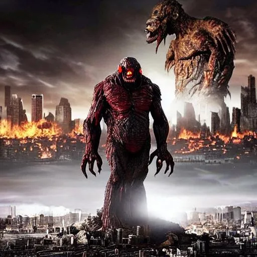 Detailed and realistic image of a gargantuan monster... | OpenArt