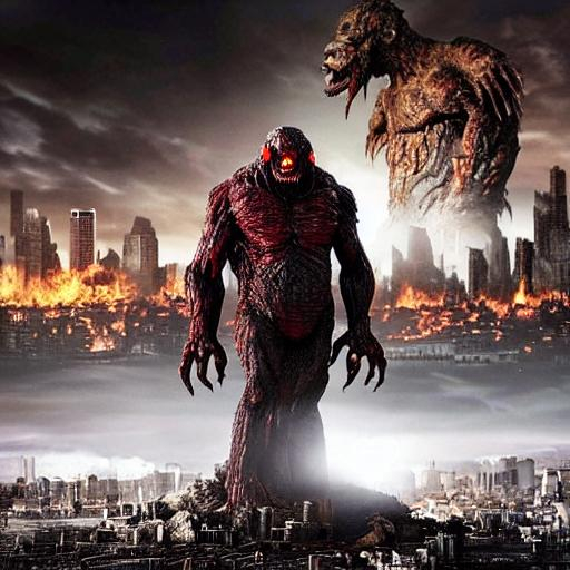 Detailed and realistic image of a gargantuan monster... | OpenArt