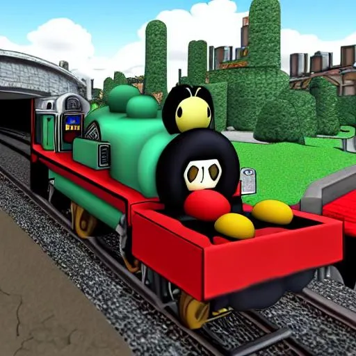 Sonic The Steam Train | OpenArt