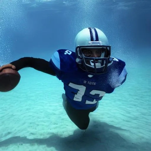 Football player kicking the football | OpenArt