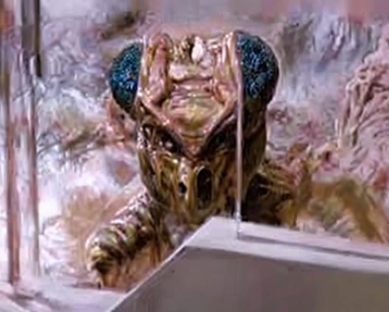 Oil painting of an alien creature, signed by Data | OpenArt