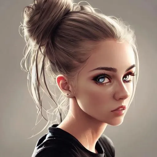 Hyper-realistic, perfect, beautiful, woman with mess... | OpenArt