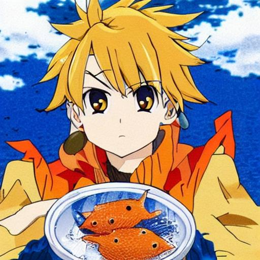 Gold fish ,anime god | OpenArt