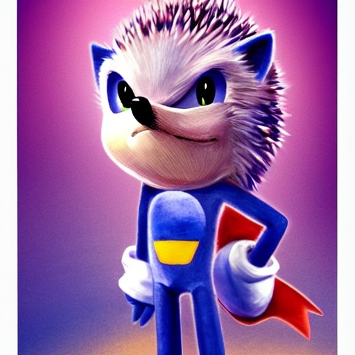 a portrait of a beautiful new photo Sonic from OC ma...