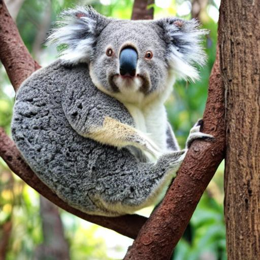 koala front profile smiling at camera | OpenArt
