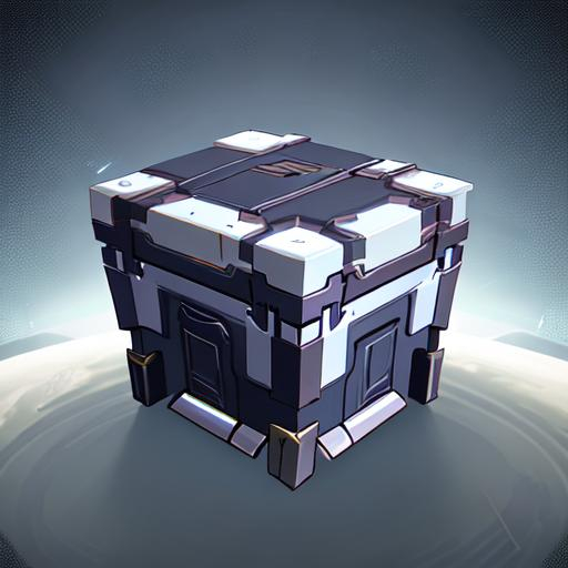 Destiny2 inspired, A futuristic chest in mmo rpg ico...
