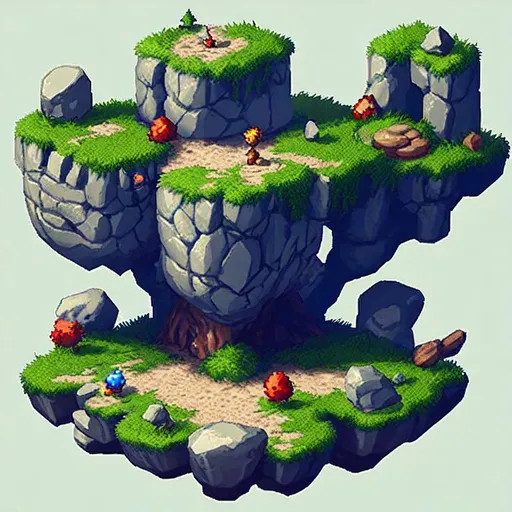 game art rocks low resolution | OpenArt