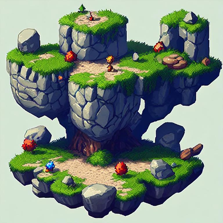 game art rocks low resolution | OpenArt