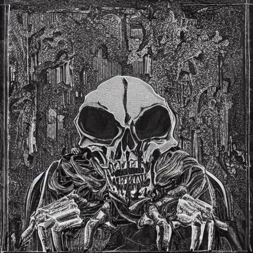 Skeleton king, overlord style, dedsec, cyber, graffi... | OpenArt