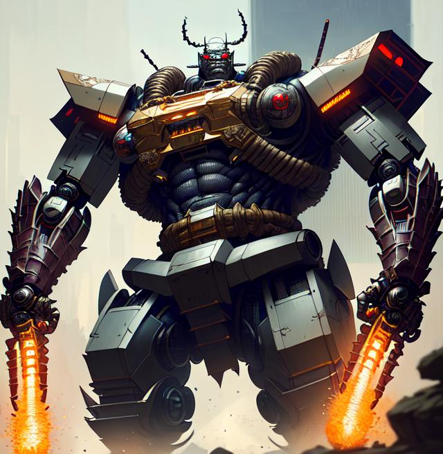 Portrait of [ogre ronin robot} male, perfect composi... | OpenArt