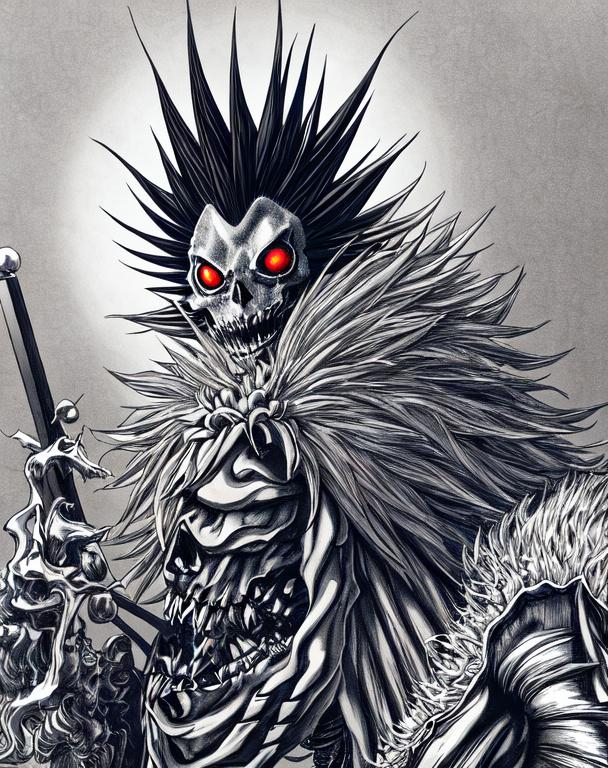death note ryuk, old creature, inspired by eiichiro...