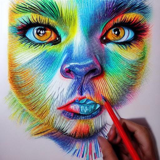 Colored pencil art on paper, highly detailed, artsta... | OpenArt