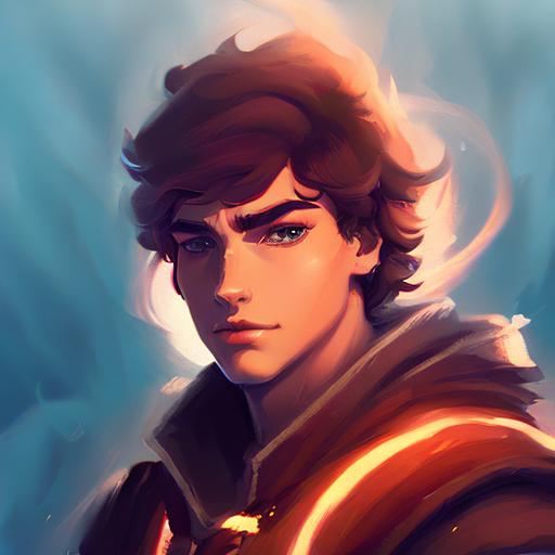 a close up of a boy, epic fantasy digital art style,...