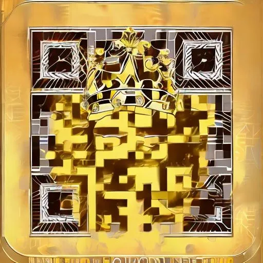 Golden king qr that looks royal