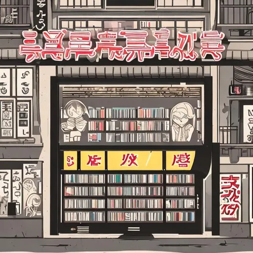 a logo for a manga shop