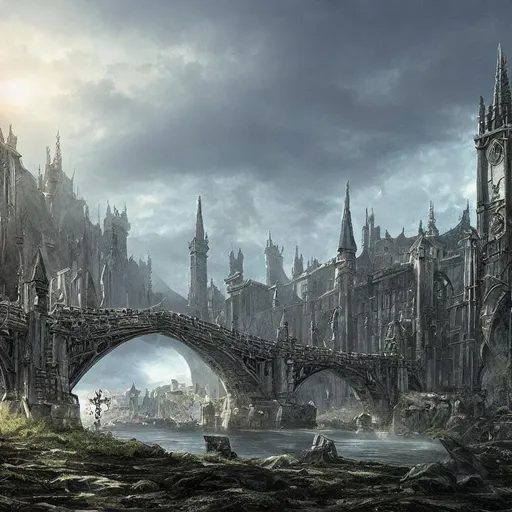 concept art of dark fantasy, ruins futuristic | OpenArt