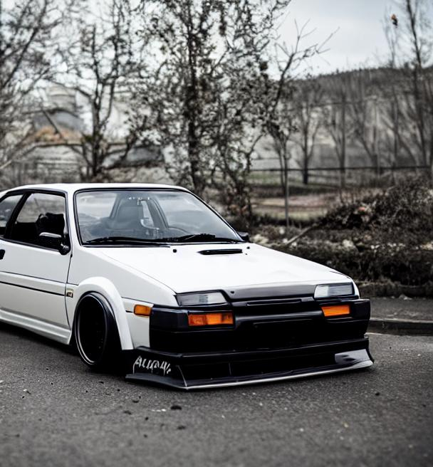 slammed toyota ae86 | OpenArt