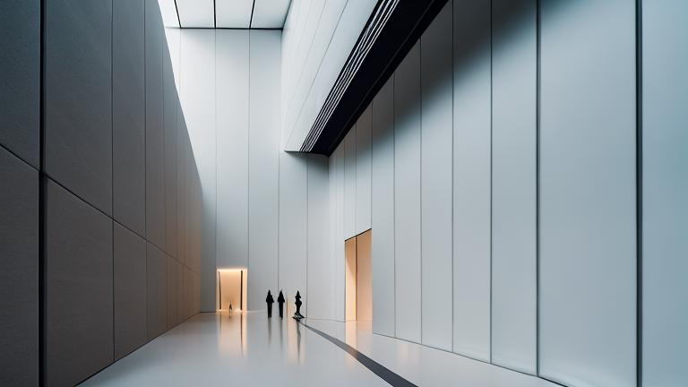 Galerie Wall, Museum Wall. liminal space. cinematic...